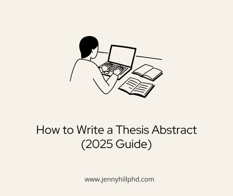 How to Write a Thesis Abstract (2025 Guide) - Jenny Hill PhD